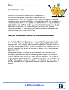 August Everyday Edits Worksheets | Summer Supplements - 15 Worksheets.com