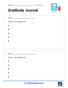 Gratitude Worksheets | Reflection & Positive Growth - 15 Worksheets.com