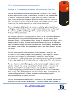 Kinetic and Potential Energy Worksheets - 15 Worksheets.com