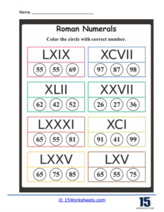 Roman Numerals Worksheets - 15 Worksheets.com