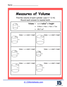 Measures of Volume Worksheets - 15 Worksheets.com