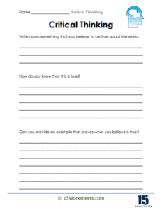 Critical Thinking Worksheets | Analyze, Evaluate & Question - 15 ...