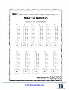 Negative Numbers Worksheets - 15 Worksheets.com