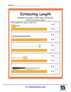 Estimating Length Worksheets - 15 Worksheets.com