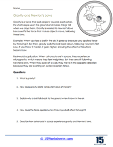 Newton's Laws of Motion Worksheets - 15 Worksheets.com