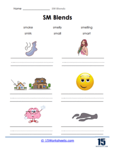 Sm Blends Worksheets | Consonant Blend - 15 Worksheets.com