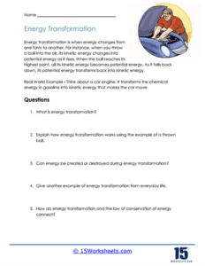 Kinetic and Potential Energy Worksheets - 15 Worksheets.com