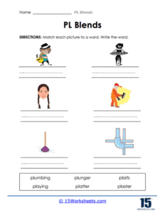 Pl Blends Worksheets - 15 Worksheets.com