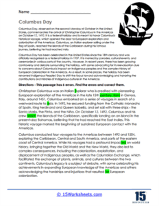 October Everyday Edits Worksheets | Proofreading Exercises - 15 ...