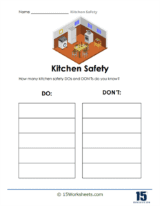 Kitchen Safety Worksheets - 15 Worksheets.com