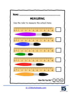 Measuring Inches Worksheets | Measurement - 15 Worksheets.com