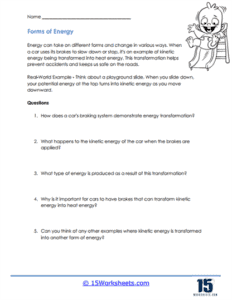 Kinetic and Potential Energy Worksheets - 15 Worksheets.com