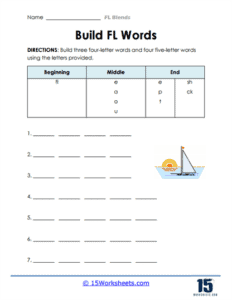 Fl Blends Worksheets - 15 Worksheets.com