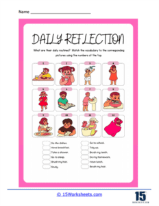 Kindergarten Daily Routine Worksheets - 15 Worksheets.com