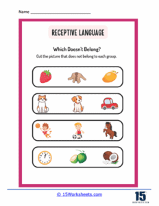 Receptive Language Worksheets | Listening Comprehension - 15 Worksheets.com
