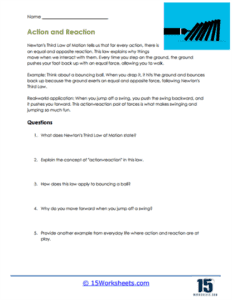 Newton's Laws of Motion Worksheets - 15 Worksheets.com