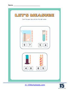Measuring With Paper Clips Worksheets - 15 Worksheets.com