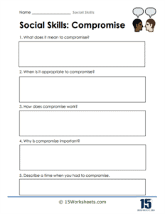 Social Skills Worksheets | Communicate Better - 15 Worksheets.com