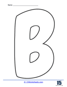 Bubble Letter B Worksheets - 15 Worksheets.com