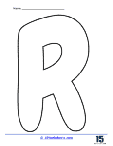 Bubble Letter Worksheets | Fine Motor Control - 15 Worksheets.com