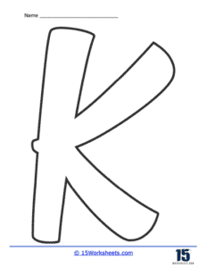 Bubble Letter K Worksheets Pattern Practice 15 Worksheets