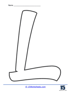 Bubble Letter L Worksheets | Templates & Practice - 15 Worksheets.com