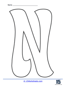 Bubble Letter N Worksheets - 15 Worksheets.com