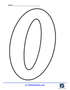 Bubble Letter O Worksheets | Creative Outlines - 15 Worksheets.com