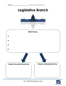 Checks and Balances Worksheets | Separation of Powers - 15 Worksheets.com