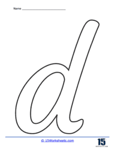 Bubble Letter D Worksheets - 15 Worksheets.com