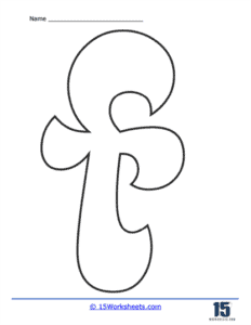 Bubble Letter F Worksheets | Early Writing - 15 Worksheets.com