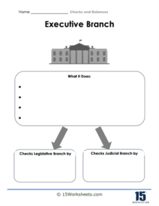 Checks and Balances Worksheets | Separation of Powers - 15 Worksheets.com