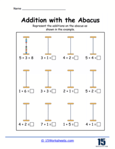 Abacus Worksheets - 15 Worksheets.com