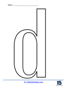 Bubble Letter D Worksheets - 15 Worksheets.com
