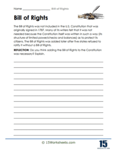 Bill of Rights Worksheets - 15 Worksheets.com