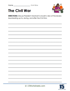 American Civil War Worksheets - 15 Worksheets.com