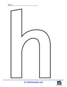Bubble Letter H Worksheets | Practice Hand Movements - 15 Worksheets.com