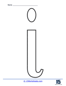 Bubble Letter I Worksheets | Shape Form Helpers - 15 Worksheets.com