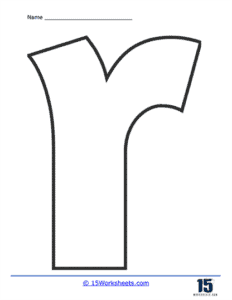 Bubble Letter R Worksheets | Letter Mastery - 15 Worksheets.com