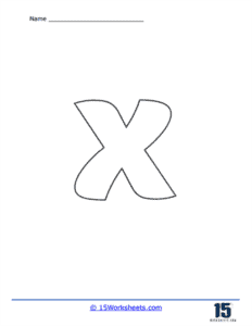 Bubble Letter X Worksheets - 15 Worksheets.com