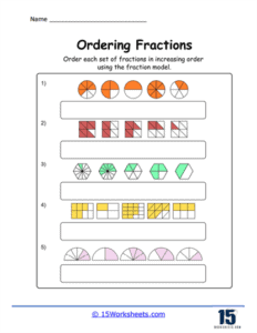 Ordering Fractions Worksheets | Like and Unlike Denominators - 15 ...