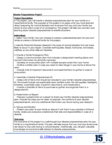 Natural Disasters Worksheets | The Science - 15 Worksheets.com
