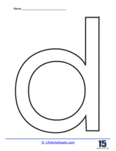 Bubble Letter D Worksheets - 15 Worksheets.com