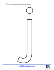 Bubble Letter J Worksheets | Visual Curve Learning - 15 Worksheets.com