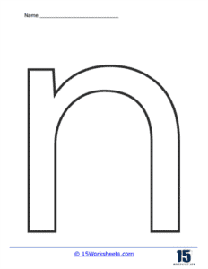 Bubble Letter N Worksheets - 15 Worksheets.com