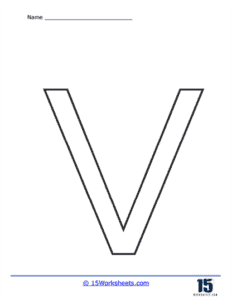 Bubble Letter V Worksheets - 15 Worksheets.com