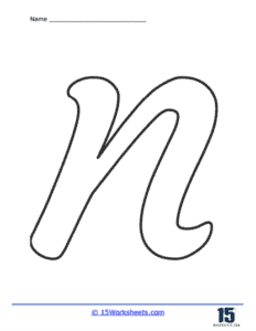Bubble Letter N Worksheets - 15 Worksheets.com