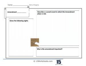 Bill of Rights Worksheets - 15 Worksheets.com