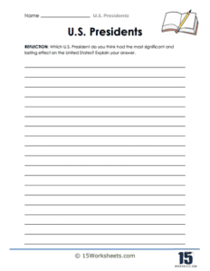 American President Worksheets - 15 Worksheets.com