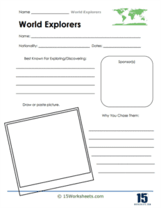 World Explorers Worksheets | Social Studies - 15 Worksheets.com